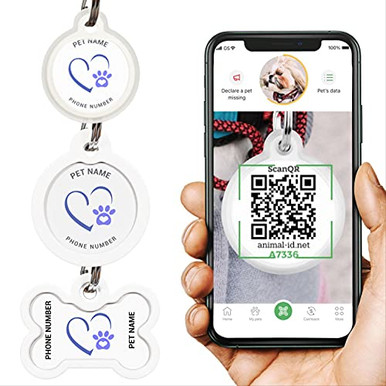 Dog Tags Personalized For Pets - Dog Tag With Qr Link To Online Profile ...