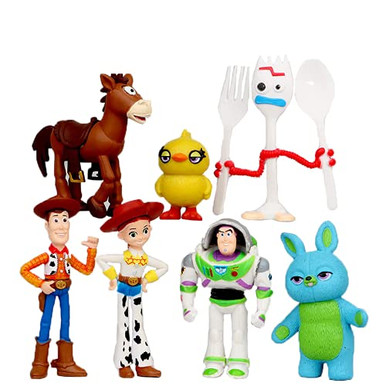 Lev Toy Story Toys - Set of 7 pcs Woody Buzz and Jessie Mini Figures ...