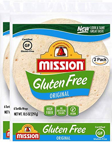 Mission Gluten Free Soft Taco Tortillas Trans Fat Free High Fiber 6 ...