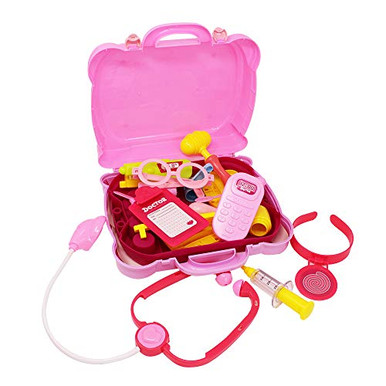 19 Pcs Kids Doctor Kit Play Set Toys Medical Kit First Aid Pretend Baby ...