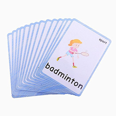 SANTSUN 14 Sports Laminated Flash Cards Set - Educational Teaching ...