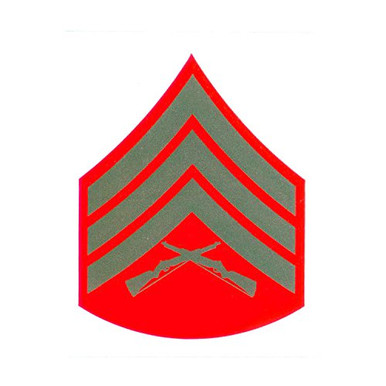 Trooperbay US Marine Corps E-5 SGT Sergeant -Green- Rank 3 Inches Wide ...