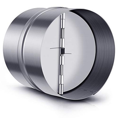 Backdraft Damper Galvanized Steel Inline Fan Vent with Spring-Loaded ...
