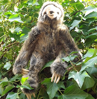 Realistic Stuffed Sloth - 16" Sloth Stuffed Toy Animal ...