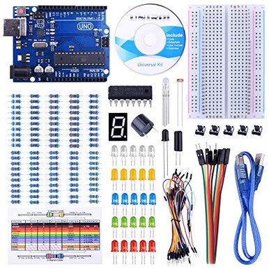 UNIROI UNO Starter Kit for Arduino with Free Tutorials, Frame Sensor, 1 Digit 7-Segment Display ...