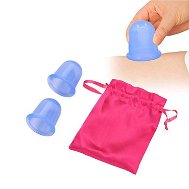 2pcs-set Silicone Cupping Cup Suction Body Massage Cup Anti Cellulite ...