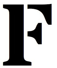 11x14 Large Letter Stencil from 4 Ply Mat Board-Stardos Font-Letter F ...