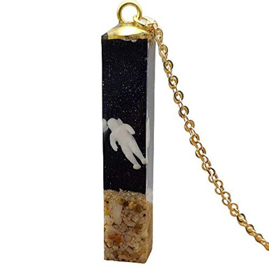 Spaceman Astronaut Floating Outer Space Moon Starry Sky Transparent ...