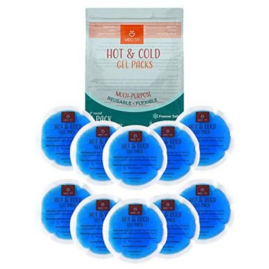 Hot and Cold Gel Ice Packs 4" Round Ice Pack for Injuries Reusable Gel ...