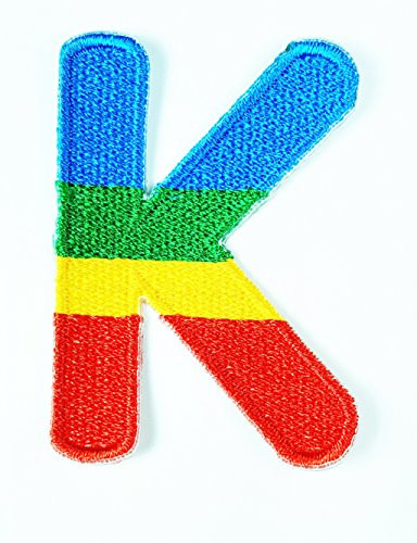 HHO K Character Letter Alphabet Rainbow Patch English Alphabet ...