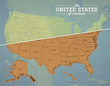 Best Maps Ever USA 50 States Scratch-Off Checklist Map 11x14 Print ...
