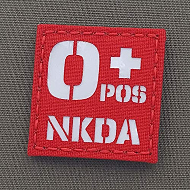Hi Viz OPOS NKDA O plus Reflective High Visibility 2x2 Safety Blood ...