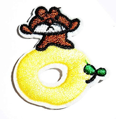 PP Patch Yellow Letter Owl Animal Cartoon Alphabet Letter O Patches ABC ...