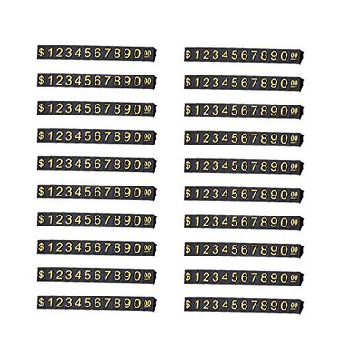 Mollytek 20 Sets Price Display Cube Adjustable Price Tag for Jewelry ...