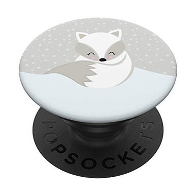 Cute Kawaii Arctic Fox PopSockets Grip and Stand for Phones and Tablets ...
