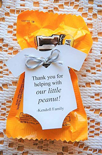 10 tags ~ Thank you for helping with our little peanut ~ Baby Onesie ...