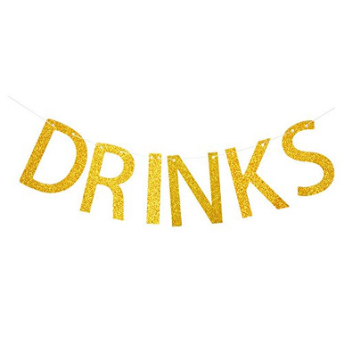 Drinks Banner, Wedding/Birthday/Engagement/Graduation Party Sign ...
