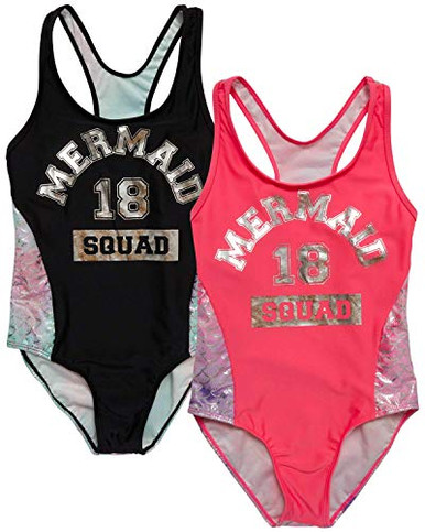 Real Love Girls' 2-Pack One Piece Swimsuit -Little Girls-Big Girls- -14 ...