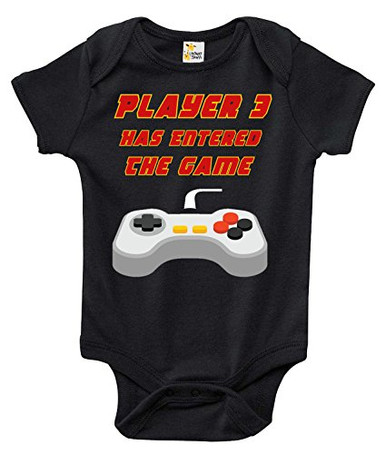 Baby Bodysuit - Player 3 Has Entered The Game Cute Video Game Baby ...