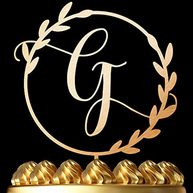 G - Personalized Letter Cake Toppers - Customize Your Own Cake Topper ...
