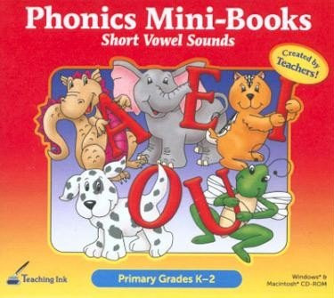 Phonics Mini-Books - Short Vowel Sounds -Grades K-2- - Warehousesoverstock