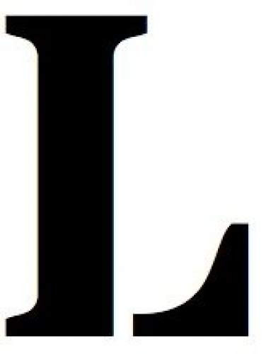 16x20 Large Letter Stencil from 4 Ply Mat Board-Stardos Font-Letter L ...