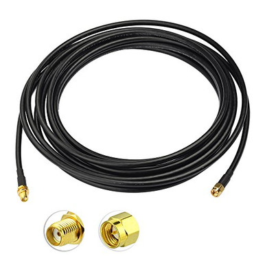 SUPERBAT SMA Extension Cable SMA Male to SMA Female Bulkhead Low Loss ...