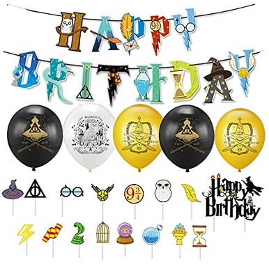 Magic Theme Birthday Decorations Kids' Party Supplies Magic Wizard ...