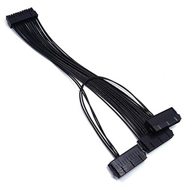 Motherboard Power Cable Dual PSU Power Supply 24-Pin Adapter Cable ...