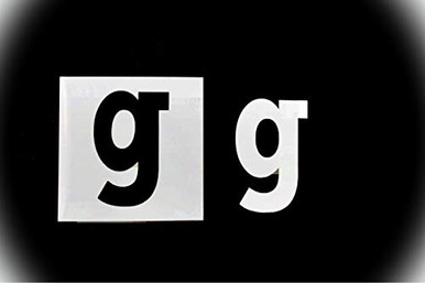 8" Reusable Sturdy Stencil Lower Case Letter G Stencil Template Mylar ...