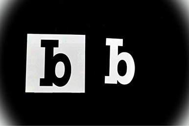 8" Reusable Sturdy Stencil Lower Case Letter B Stencil Template Mylar ...