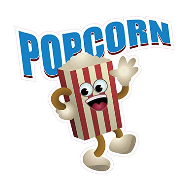 Food Truck Decals Popcorn Concession Restaurant Die-Cut Vinyl Sticker ...