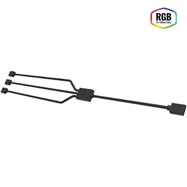 Cooler Master 1-to-3 RGB Splitter Cable for LED Strips, RGB Case Fans ...