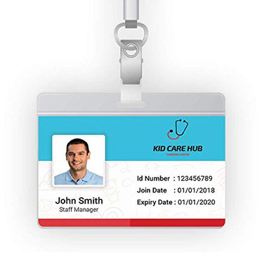 Custom Photo ID Card Dual Sided Horizontal Orientation ...