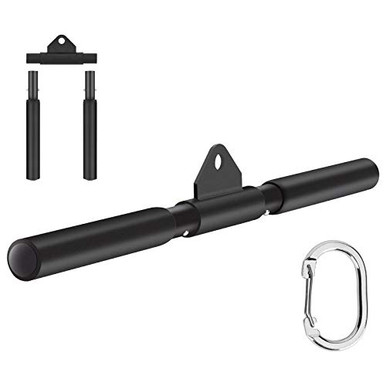 20 inch Rotating Straight Bar Bicep Pull Bar Weight Machine Accessories ...