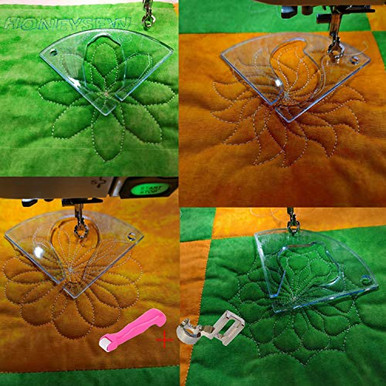 HONEYSEW Quilting Template Sewing Machine Ruler DIY Sewing Tools ...