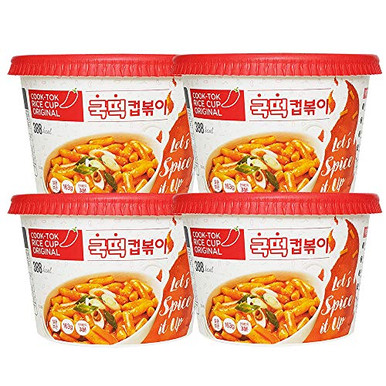 `-COOK-TOK- RICE Korean Tteokbokki Original-CUP type - Warehousesoverstock