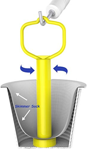 The Skimmie Sock Lock- Removable Handle Designed for Skimmer Sock- 1-4 ...