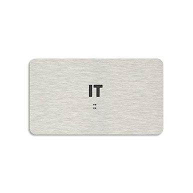 IT -Informational Technology- Sign - ADA Compliant Utility Sign Raised ...