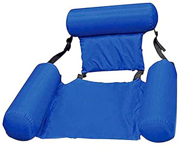 Inflatable Pool Floats Foldable Backrest Inflatable Floating Bed Float ...