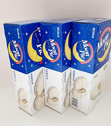 Moon Pie Minis The Original Marshmallow Sandwich 3 Boxes of Vanilla ...