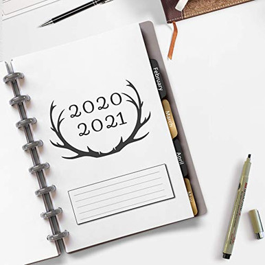 2020 2021 Monthly Calendar for Discbound Planners 18 Month Calendar ...