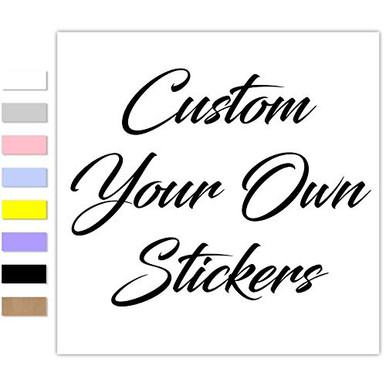 100 Custom Square Stickers2"x2" Personalized Stickers with ...