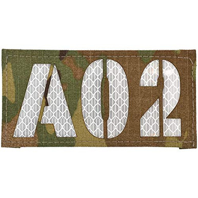 Custom White Honeycomb Reflective Laser Cut - 2x4 Cordura Call Sign ...