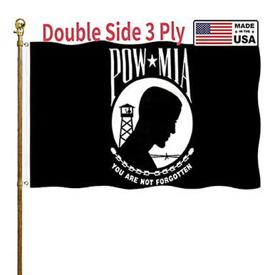 Pow Mia Flag 3x5 Ft Outdoor Heavy Duty Polyester Military Pow ...