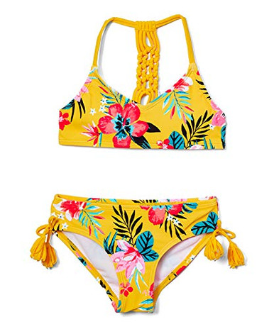 Kanu Surf Girls' Willow V-Neck Bikini Beach Sport 2-Piece Swimsuits ...