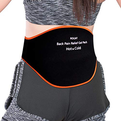 Ice Pack for Back Pain Relief - Reusable Gel Packs with Back Wrap ...