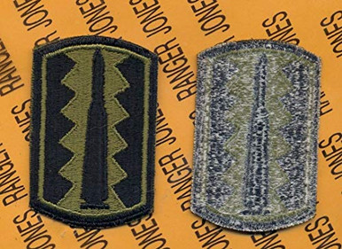 US Army 197th Infantry Brigade OD Green and Black Uniform Shoulder ...