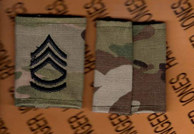 US Army Enlisted Sergeant First Class SFC E-7 Rank OCP Scorpion Slip-ON ...