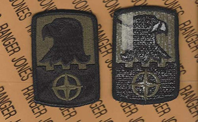 US Army 244th Aviation Brigade OD Green and Black BDU Uniform Patch m-e ...